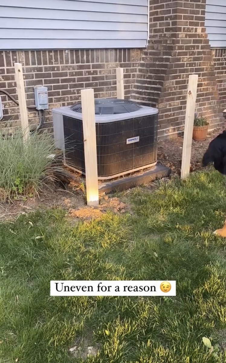 DIY Air Conditioner Fence Cover - It's Honey Done